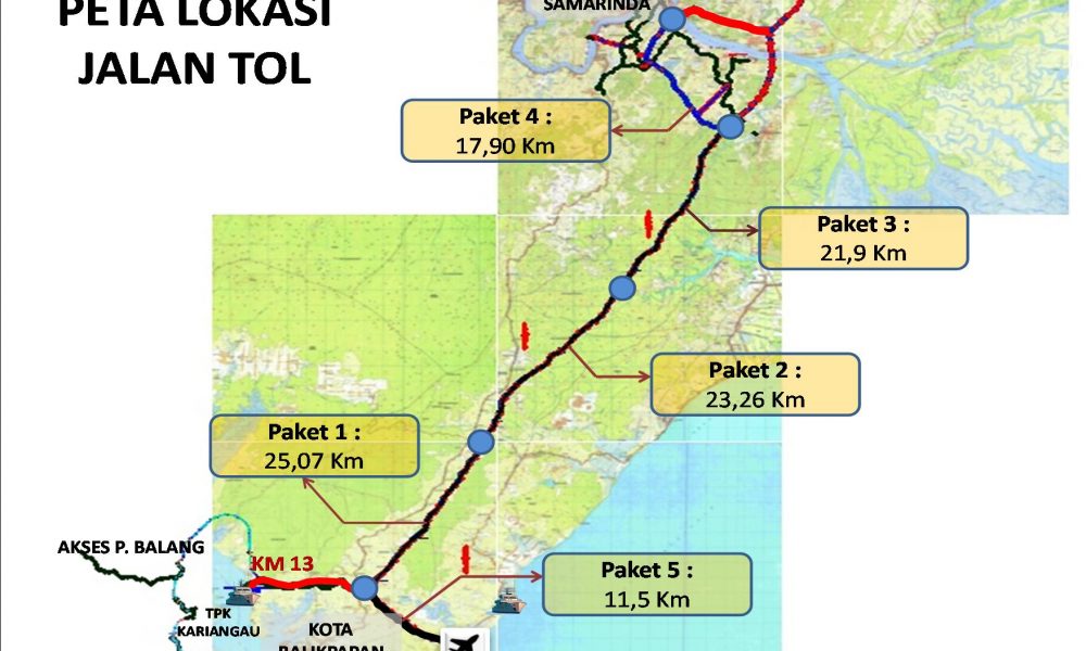 Jalan tol pertama di Ibu Kota Negara baru beroperasi akhir Oktober