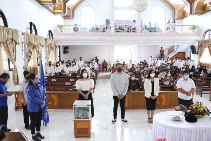 GAMKI Minahasa resmi dilantik, ini struktur lengkap pengurus DPC GAMKI Minahasa periode 2021-2024